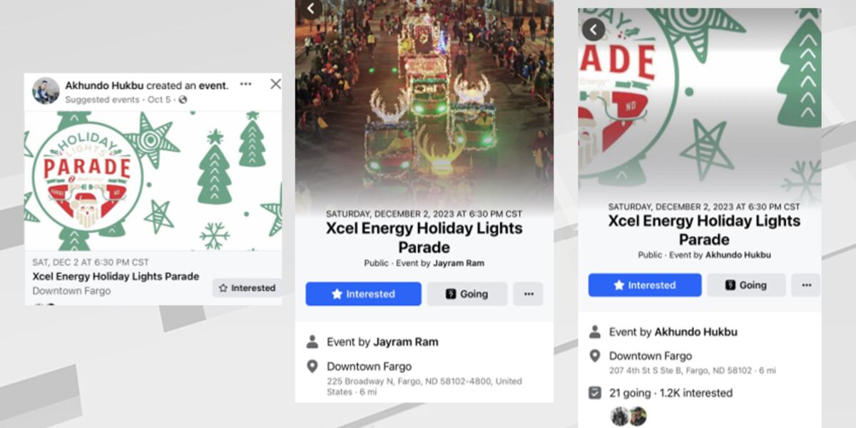 Duplicate events causing concern for Fargo’s Holiday Lights Parade Duplicate events causing concern for Fargo’s Holiday Lights Parade